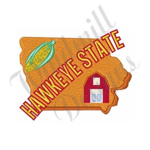 Hawkeye Iowa State Machine Embroidery Design, Embroidery Designs ...