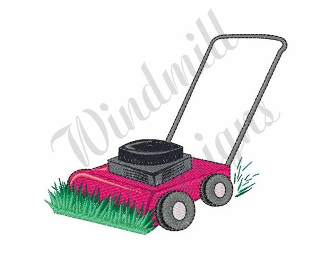 Lawn Mower -machine Embroidery Design, Embroidery Designs, Machine ...