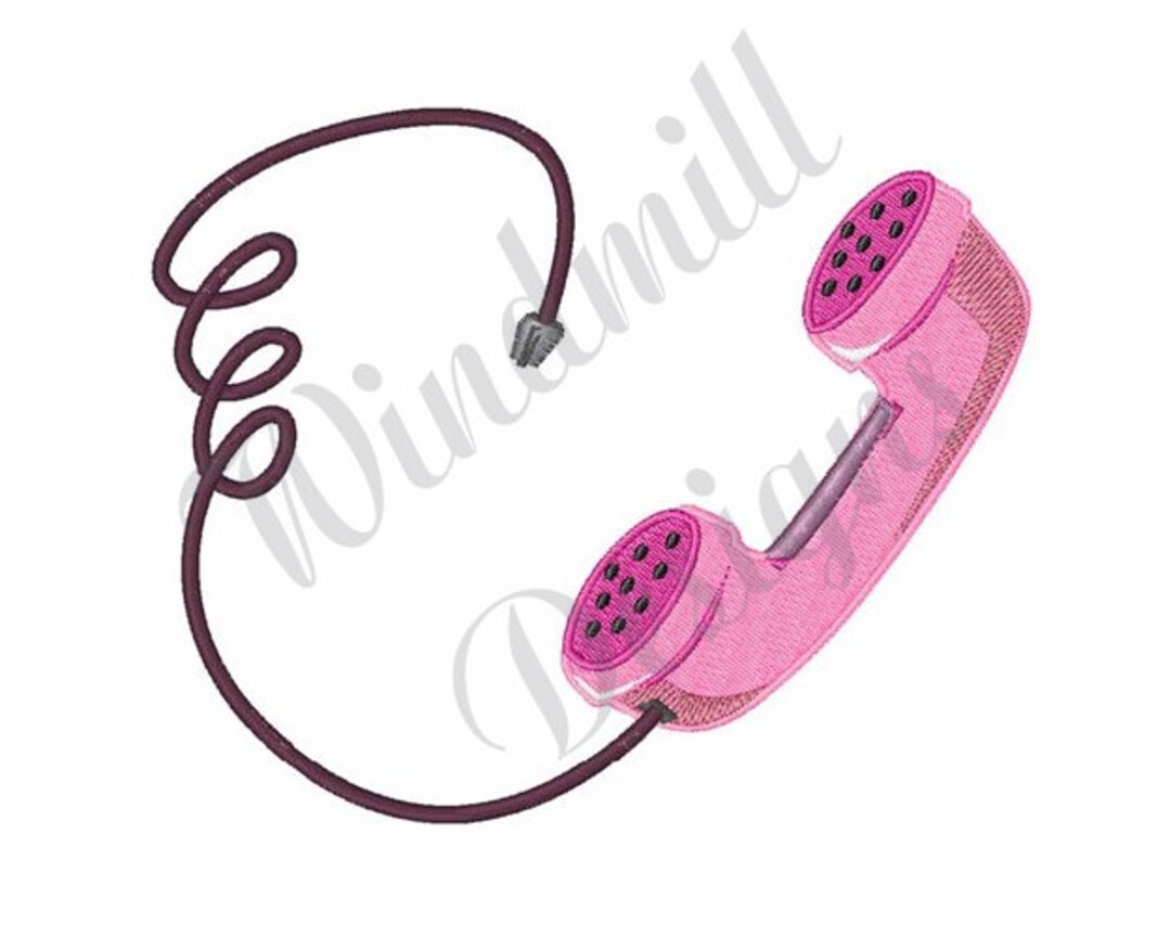 Telephone Handset Machine Embroidery Design, Embroidery Designs ...
