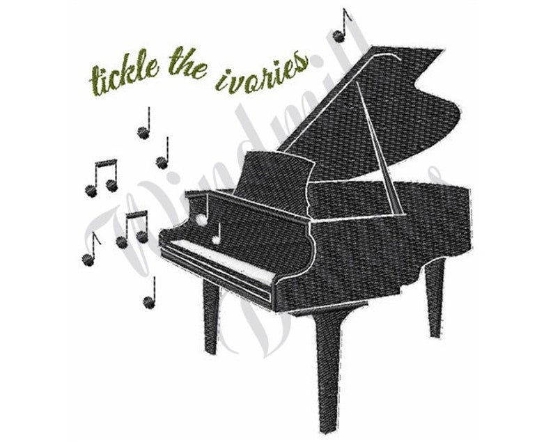 Baby Grand Piano machine Embroidery Design Embroidery - Etsy Australia