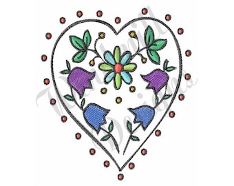 Heart Outline Machine Embroidery Design, Embroidery Designs, Machine ...