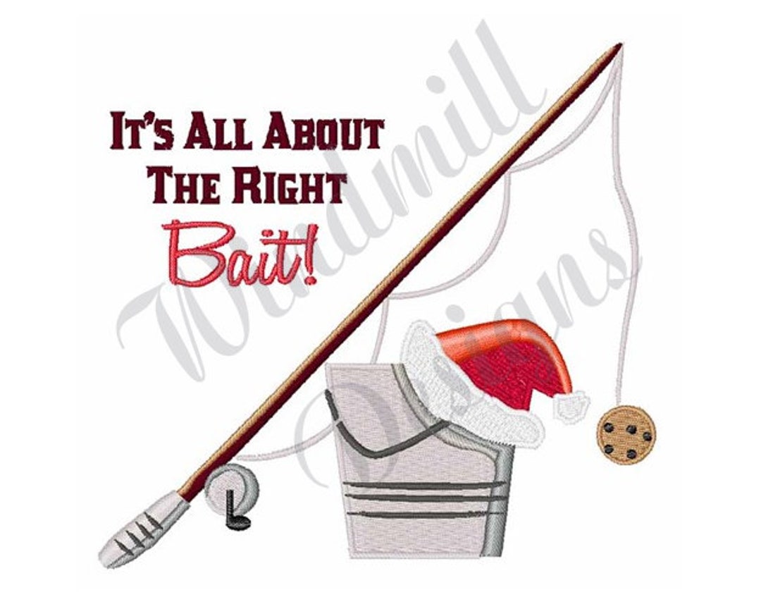 Fishing for Santa Machine Embroidery Design, Embroidery Designs ...