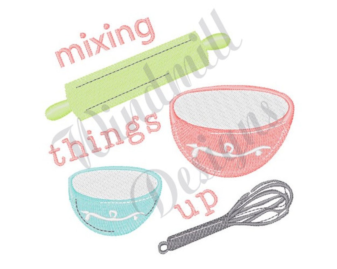 Mixing Things up -machine Embroidery Design, Embroidery Designs ...