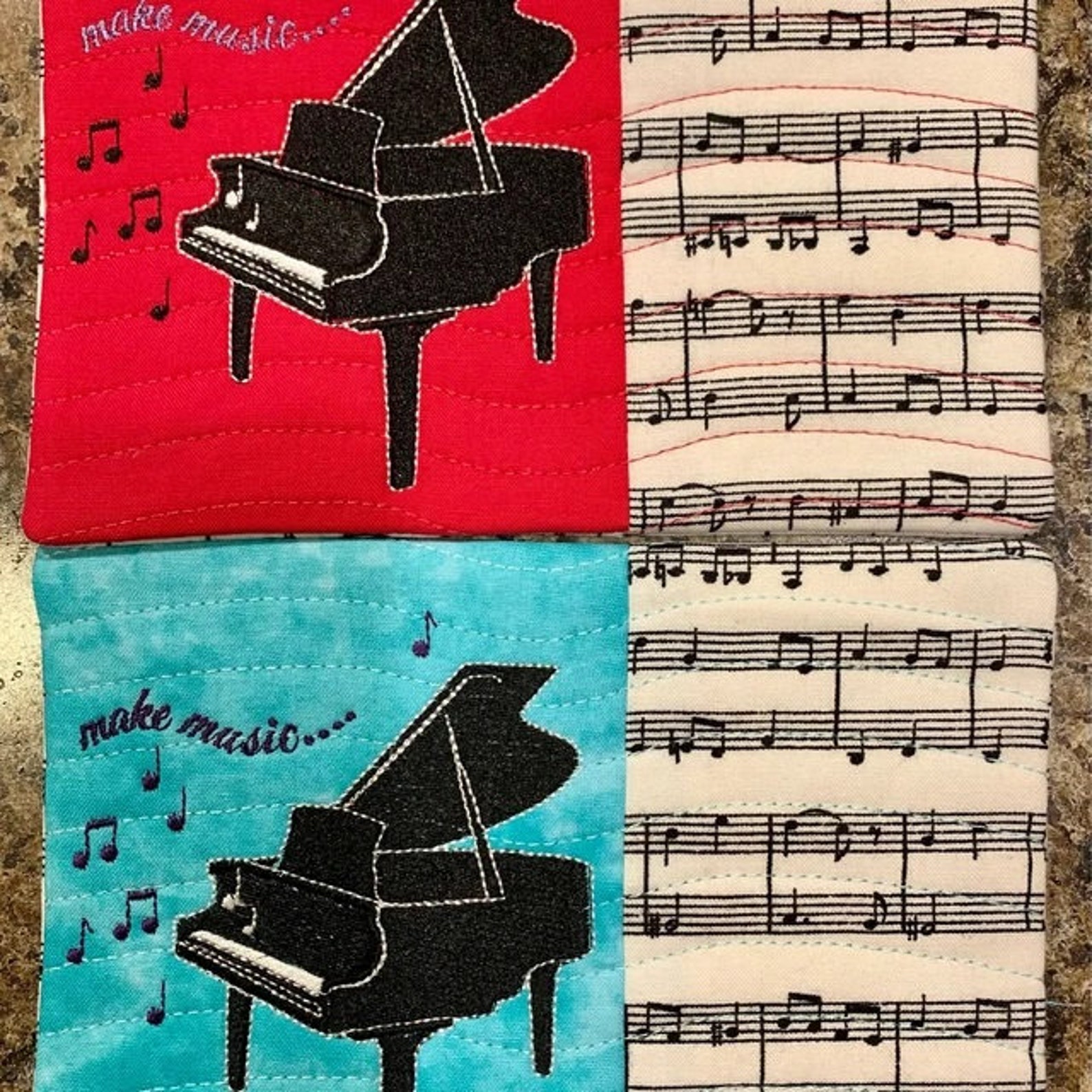 Make Music Machine Embroidery Design Embroidery Designs - Etsy