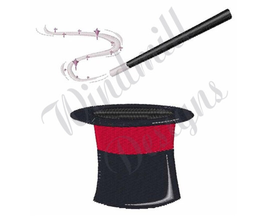 Magician Hat - Machine Embroidery Design, Embroidery Designs, Machine ...