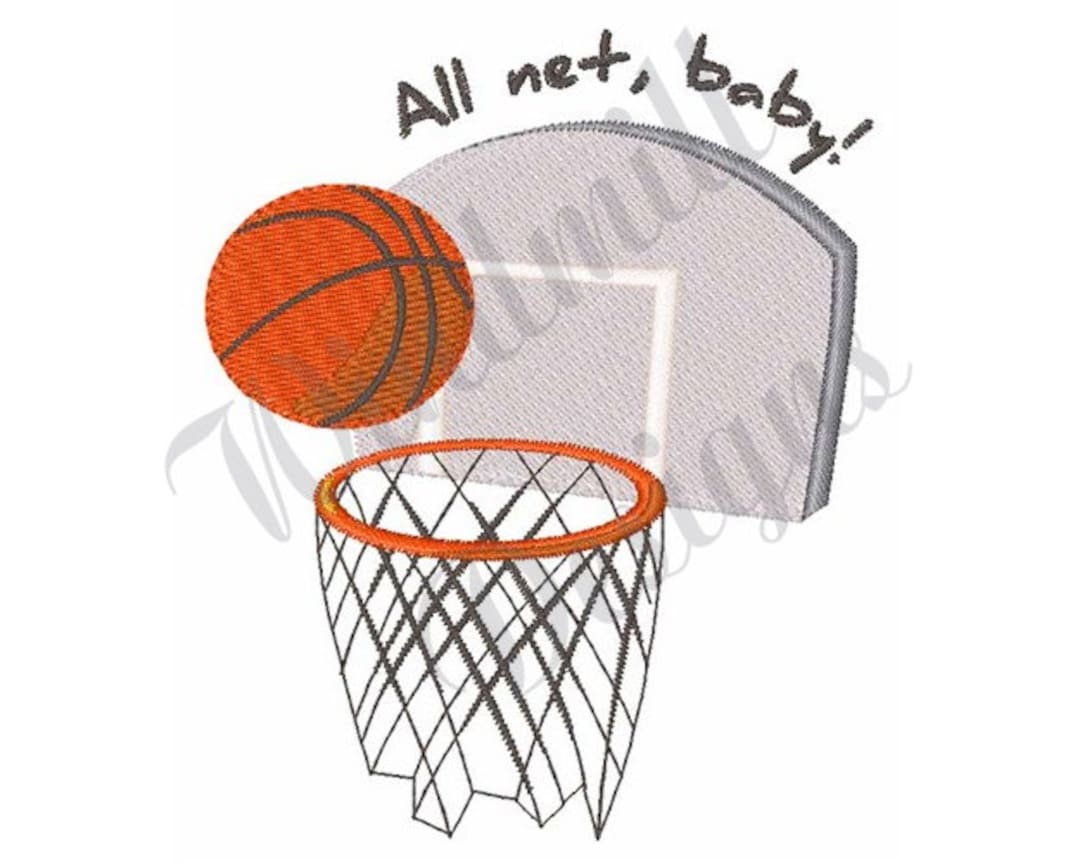 Basketball Hoop & Ball -machine Embroidery Design, Embroidery Designs ...
