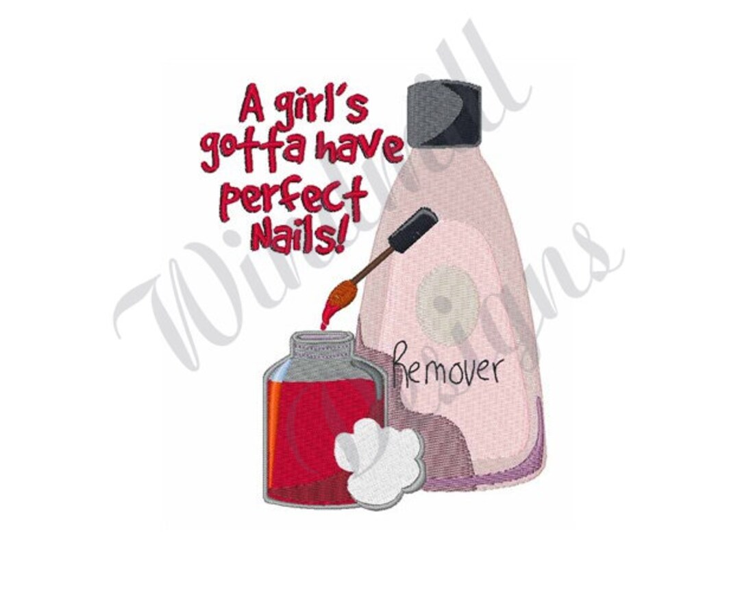 Nail Polish - Machine Embroidery Design, Embroidery Designs, Machine ...