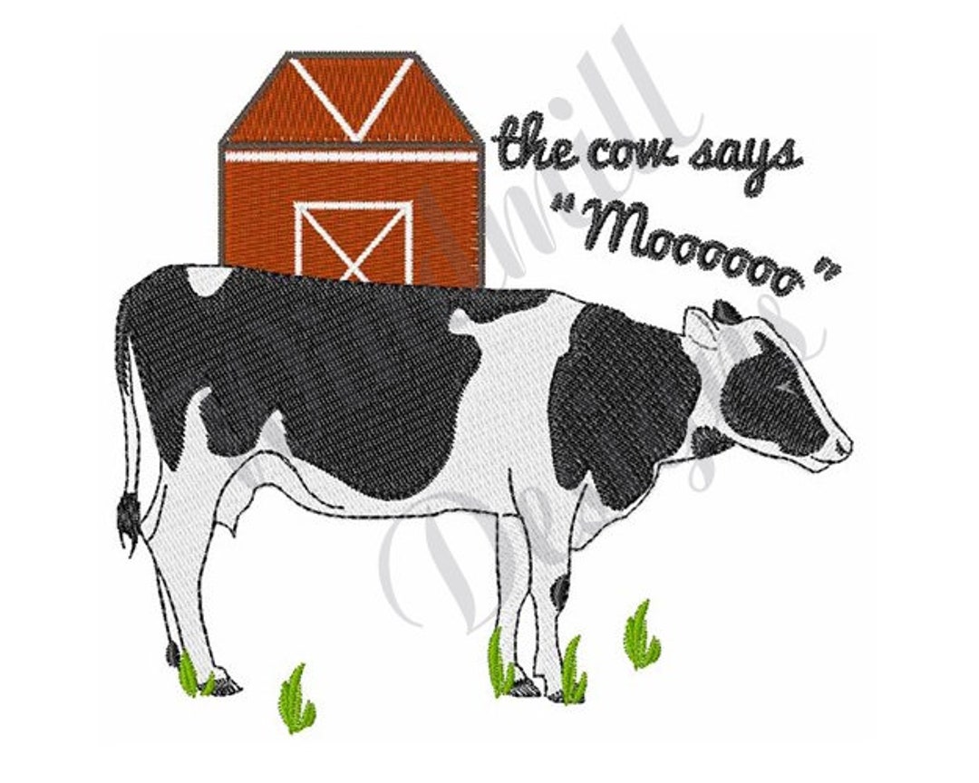 Cow Machine Embroidery Design, Embroidery Designs, Machine Embroidery ...