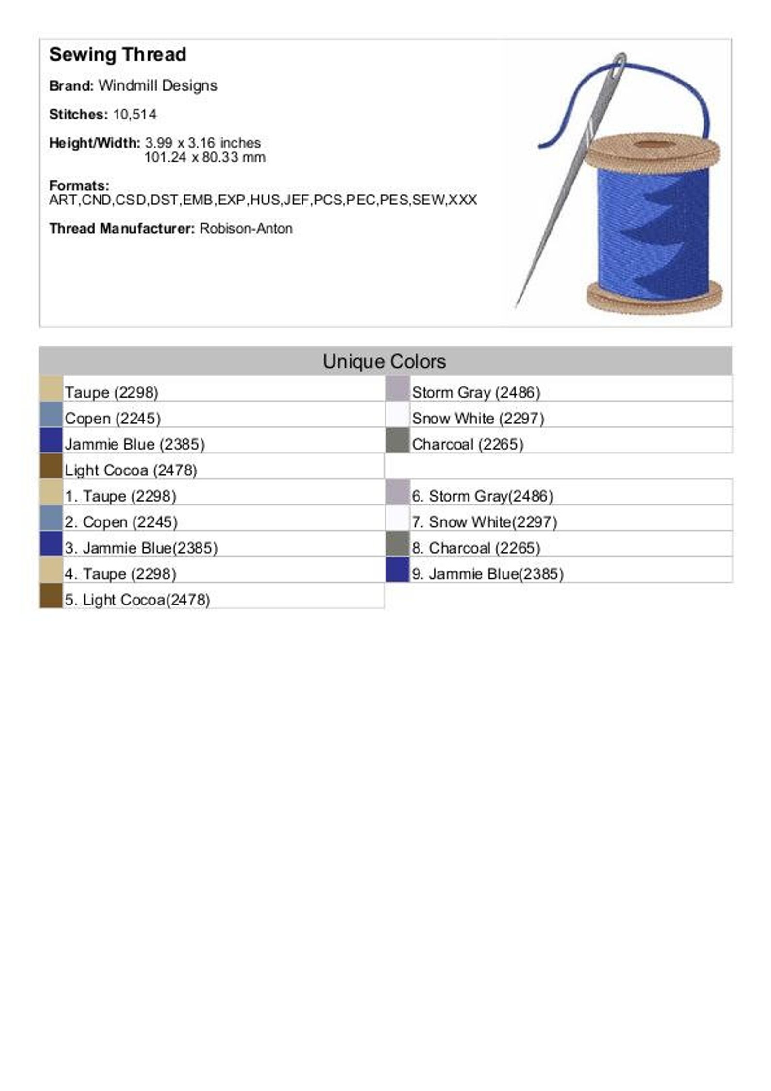 Sewing Thread Machine Embroidery Design Embroidery Designs - Etsy