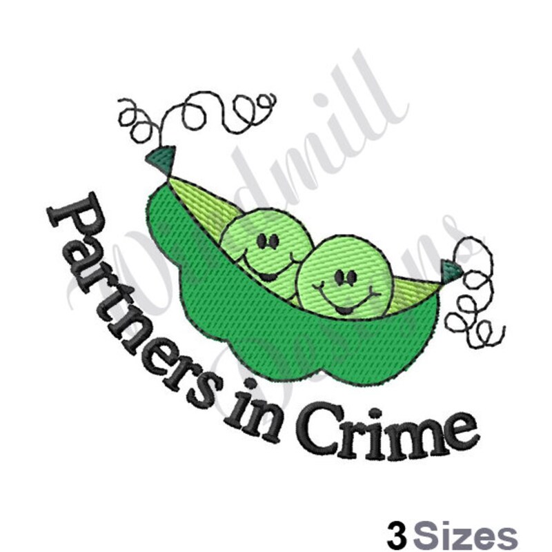 Two Peas in a Pod Embroidery Design - Etsy