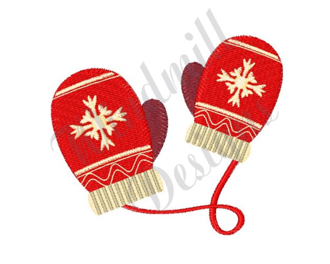 Winter Mittens - Machine Embroidery Design, Embroidery Designs, Machine ...