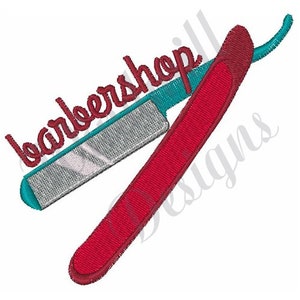 Barbershop Razor -machine Embroidery Design, Embroidery Designs ...