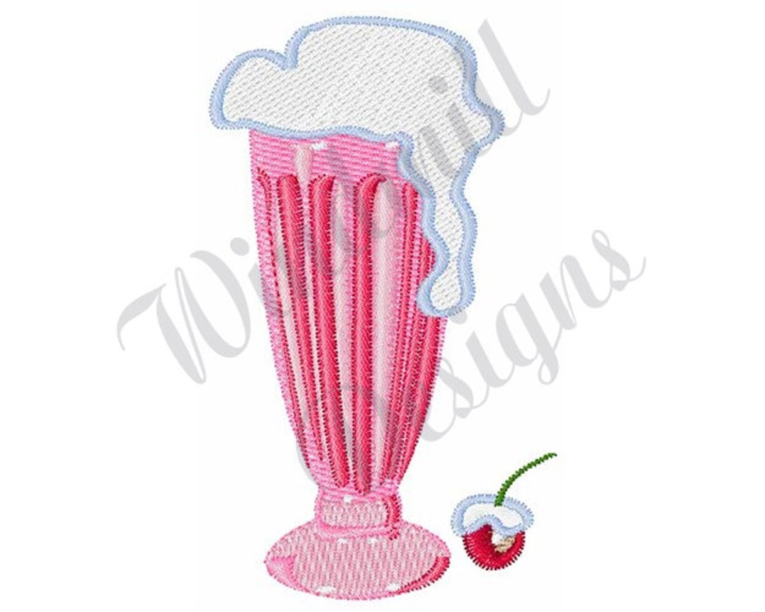 Milkshake - Machine Embroidery Design, Embroidery Designs, Embroidery ...