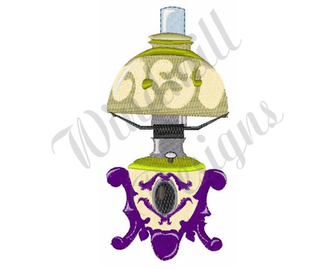 Antique Hurricane Lamp - Machine Embroidery Design, Embroidery Designs ...