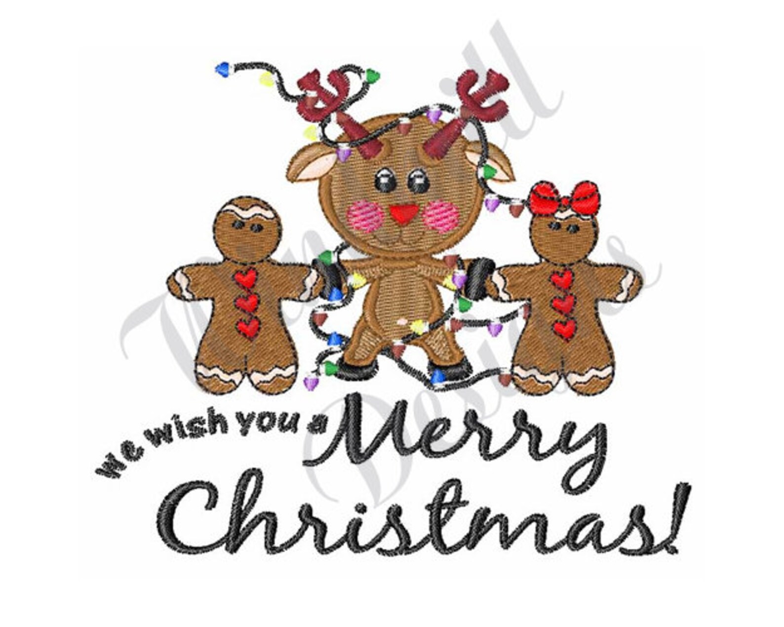 Merry Christmas Machine Embroidery Design Embroidery - Etsy