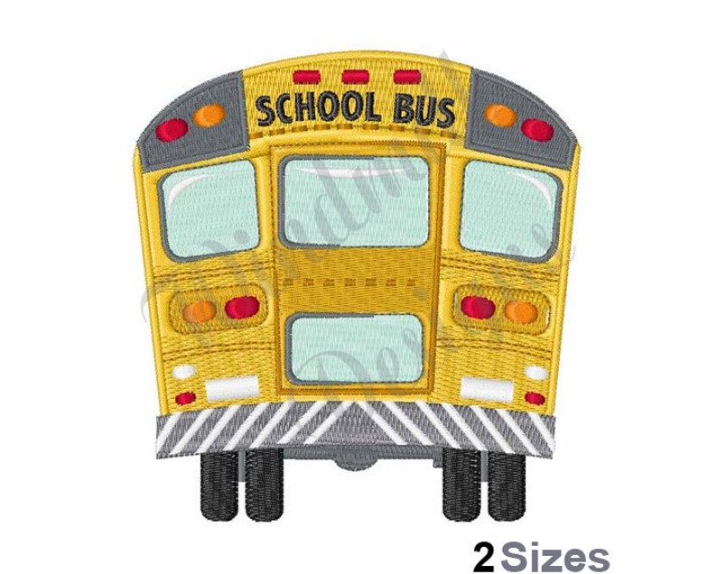 School Bus Machine Embroidery Design Embroidery Designs - Etsy