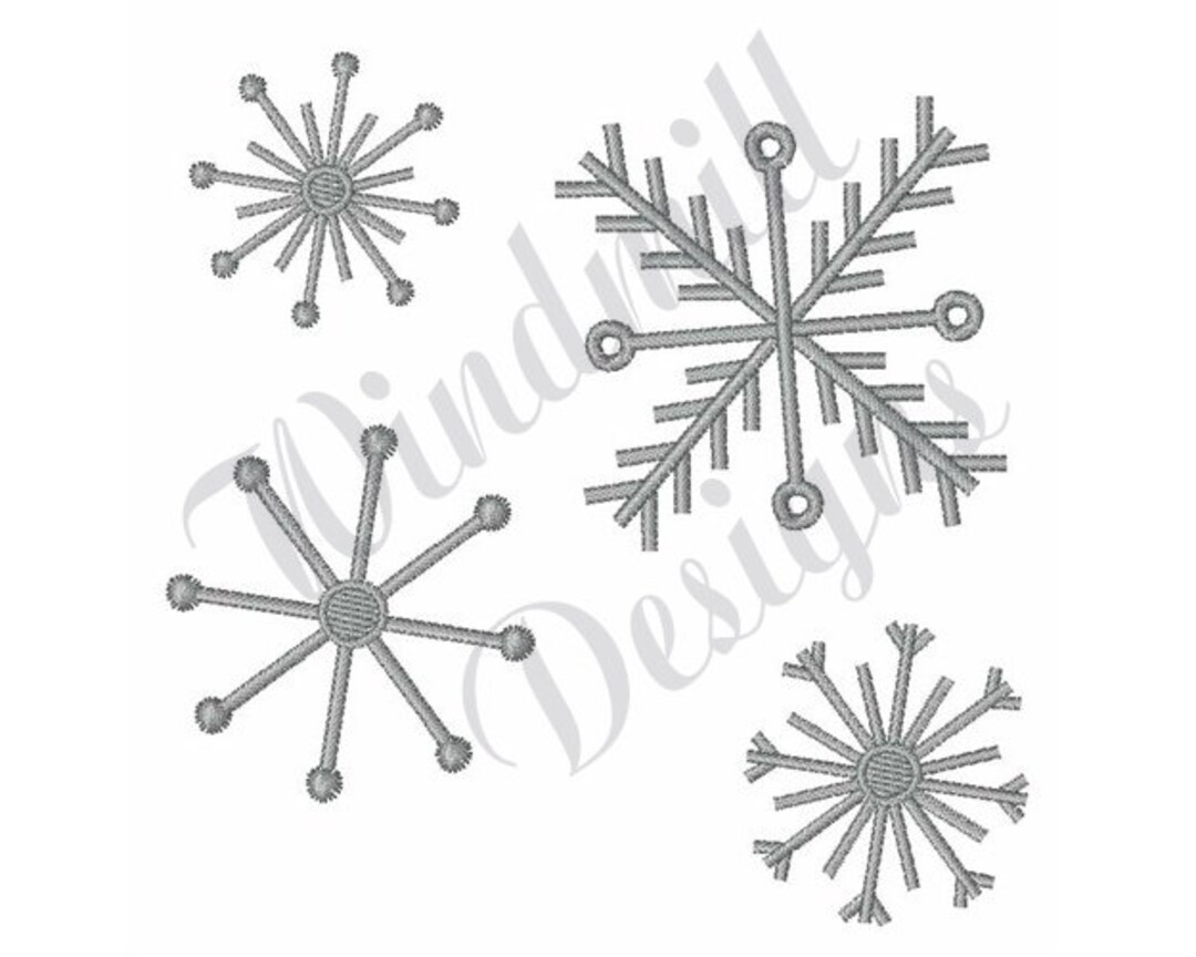 Snowflakes Machine Embroidery Design, Embroidery Designs, Machine ...