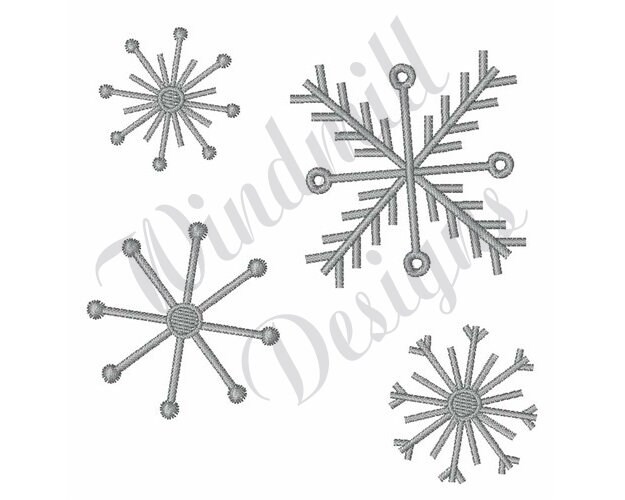 Snowflakes - Machine Embroidery Design, Embroidery Designs, Machine ...