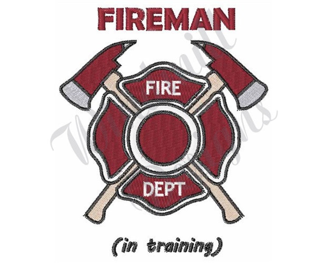 Fireman in Training - Machine Embroidery Design, Embroidery Designs ...