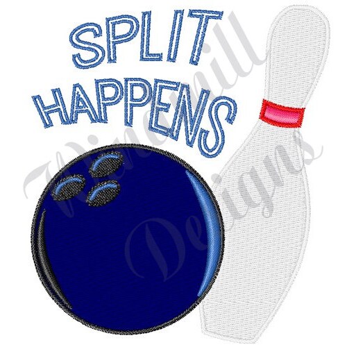 Outline Split Bowling Designs for Embroidery Machine Instant - Etsy