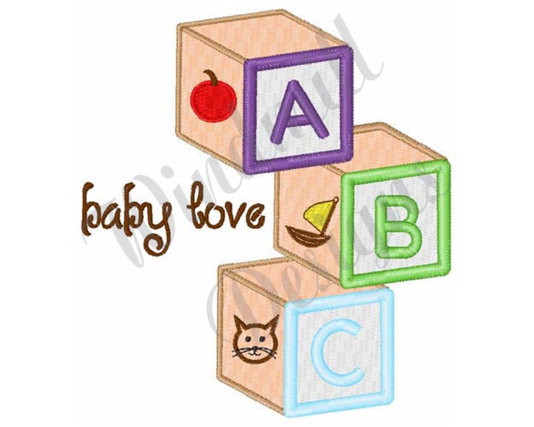 ABC Baby Blocks - Machine Embroidery Design, Embroidery Designs ...