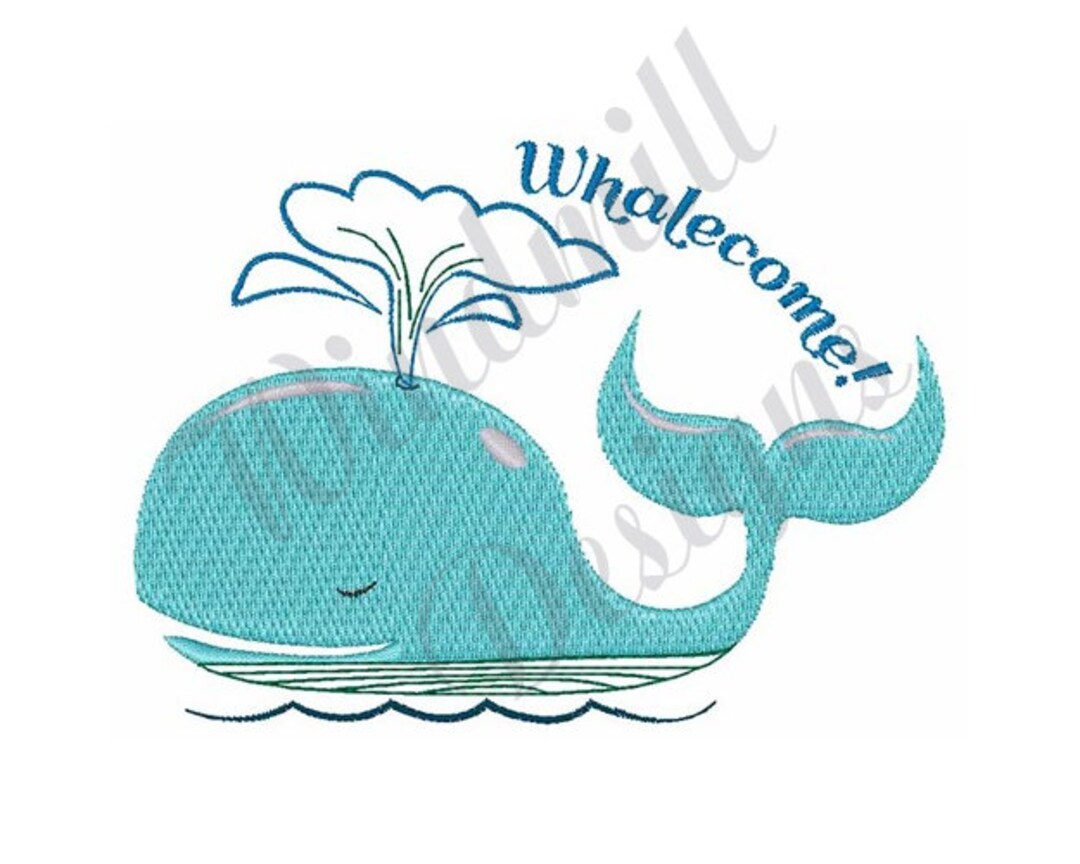 Whale - Machine Embroidery Design, Embroidery Designs, Machine ...