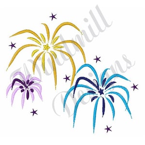 Fireworks - Machine Embroidery Design, Embroidery Designs, Machine ...