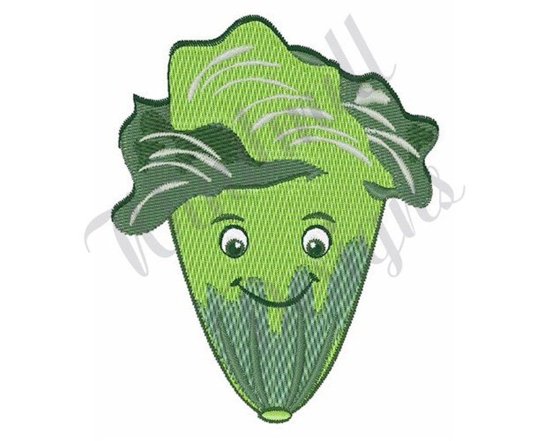 Lettuce Face - Machine Embroidery Design, Embroidery Designs, Machine ...