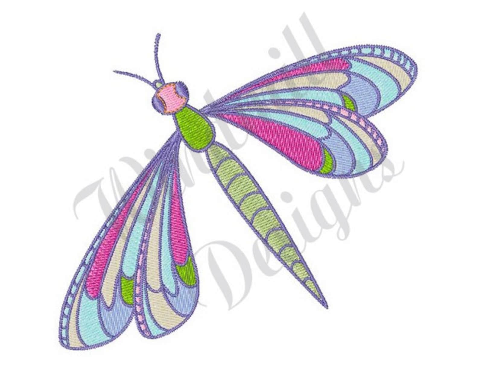 Dragonfly Machine Embroidery Design Embroidery Designs | Etsy