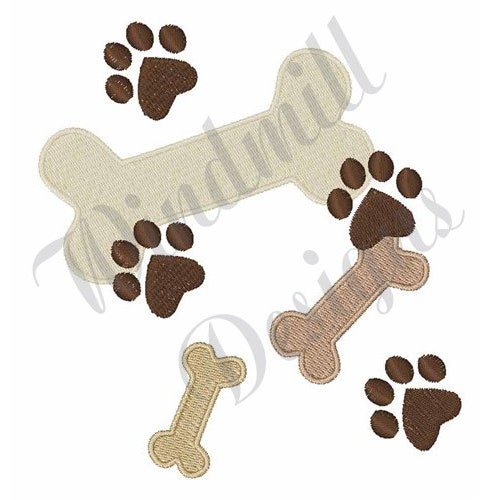 Embroidery Design Paw Print Machine Embroidery Dog Paw Design - Etsy