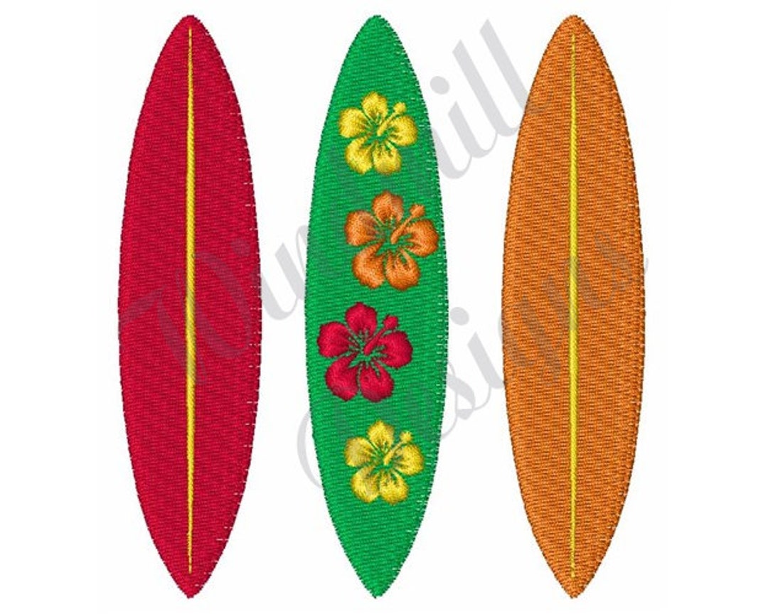 Surf Boards - Machine Embroidery Design, Embroidery Designs, Machine ...