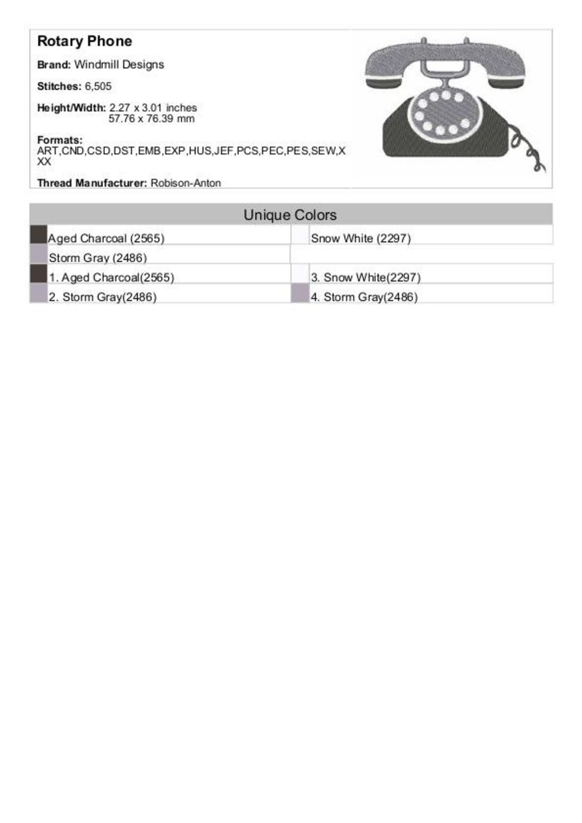 Rotary Telephone -machine Embroidery Design, Embroidery Designs ...