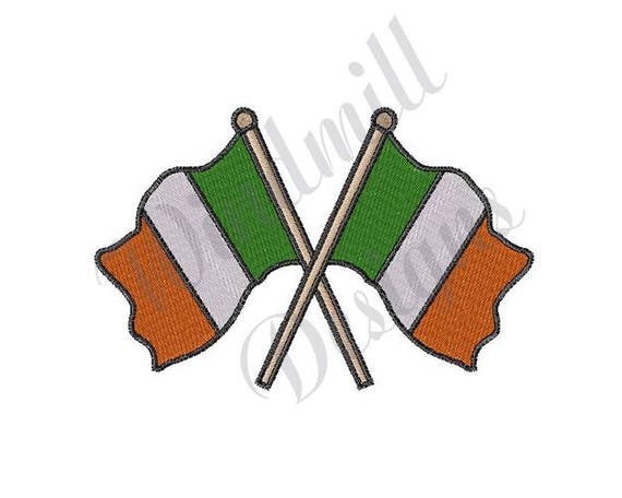 Irish Flags Machine Embroidery Design Embroidery Designs | Etsy