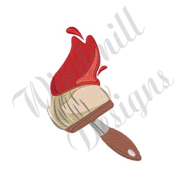 Paint Brush Embroidery Designs - Etsy