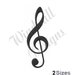Treble Clef - Machine Embroidery Design, Embroidery Designs, Machine ...