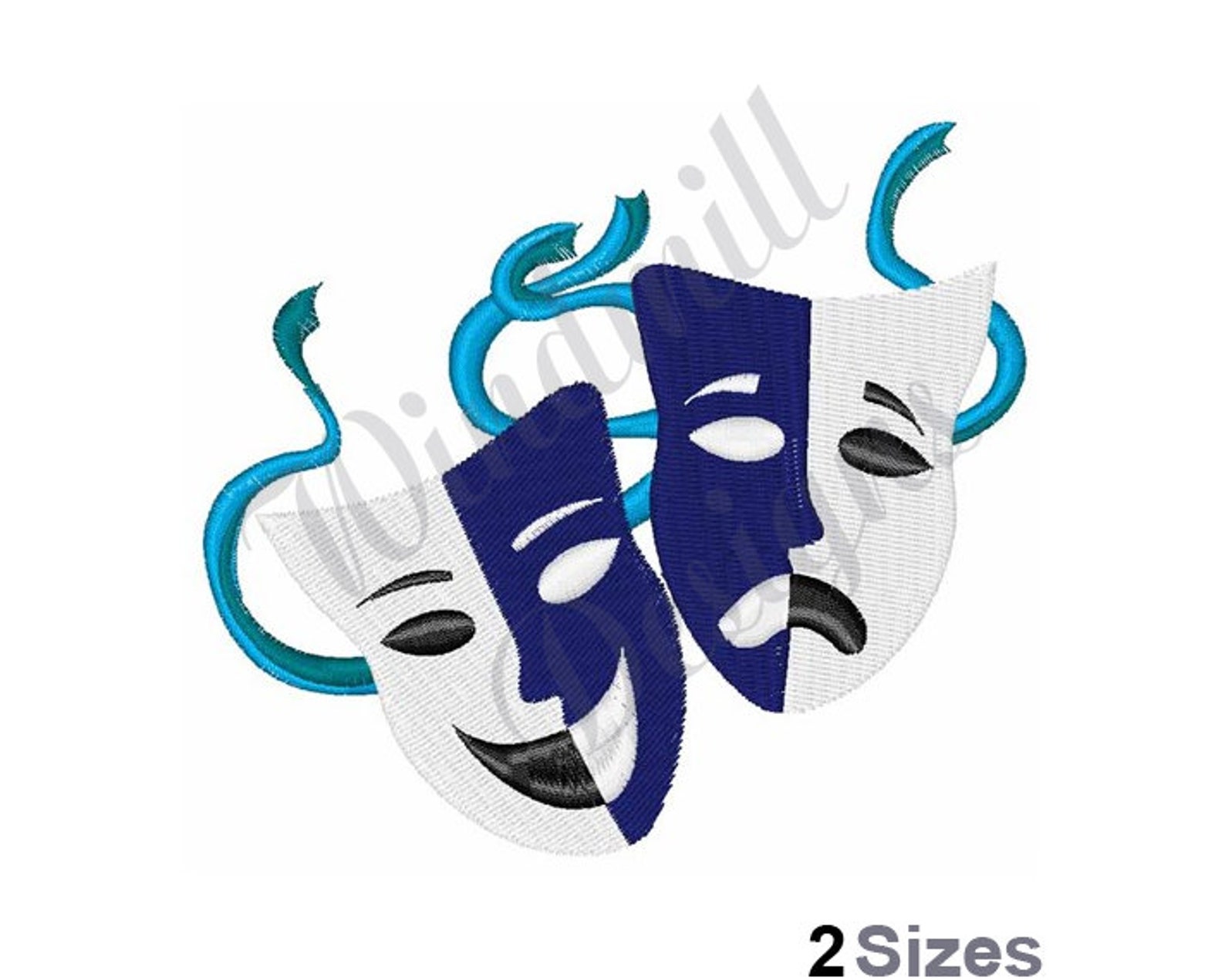 Theater Drama Masks - Machine Embroidery Design, Embroidery Designs ...