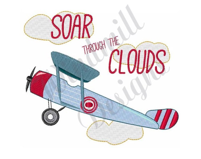 Airplane Machine Embroidery Designs, Embroidery Files, Embroidery ...