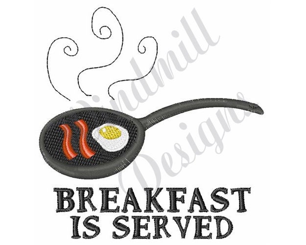 Breakfast Bacon Eggs - Machine Embroidery Design, Embroidery Designs ...