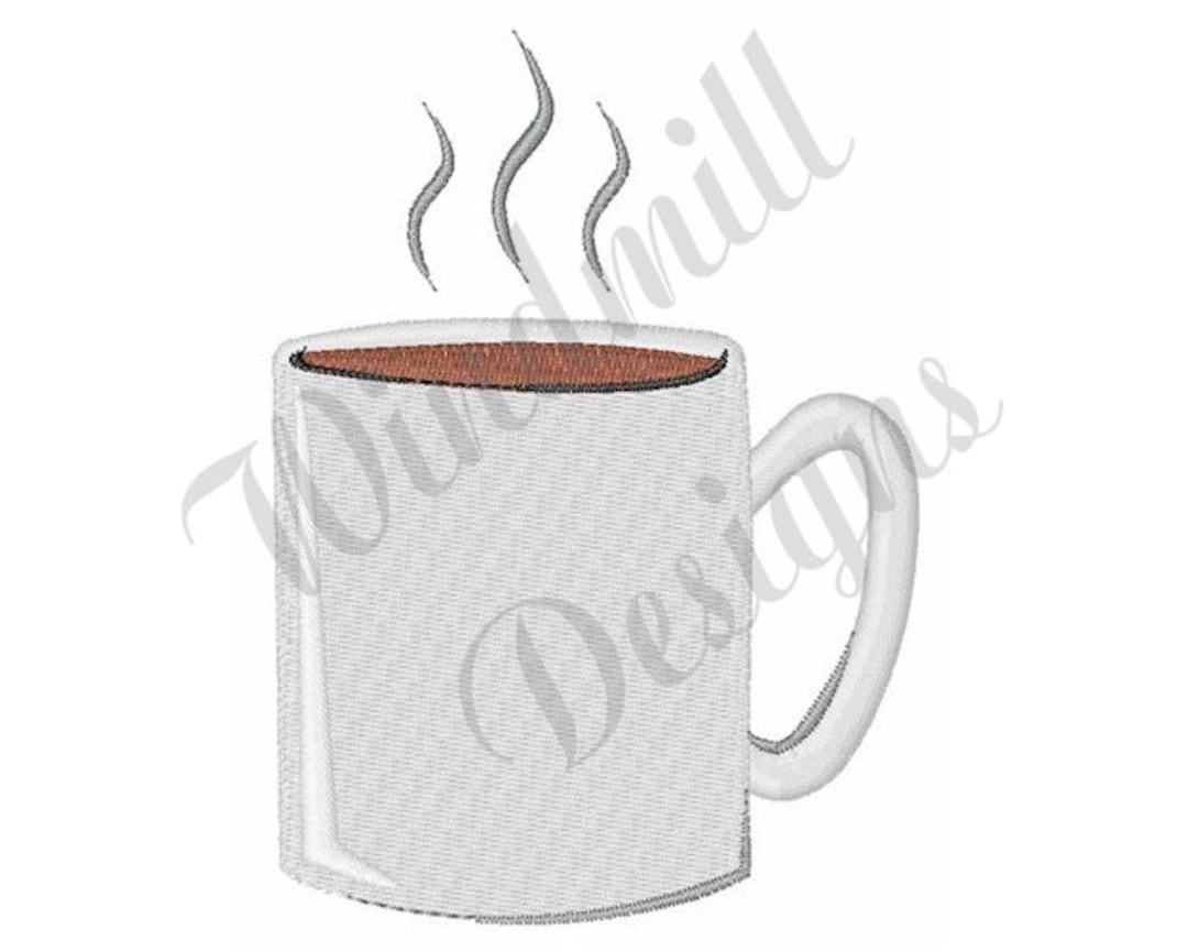 Coffee Cup - Machine Embroidery Design, Embroidery Designs, Machine ...