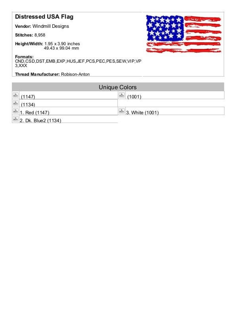 Distressed USA Flag Machine Embroidery Design Embroidery - Etsy