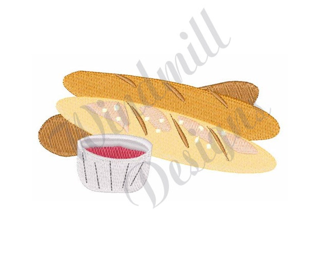 French Bread - Machine Embroidery Design, Embroidery Designs, Machine ...