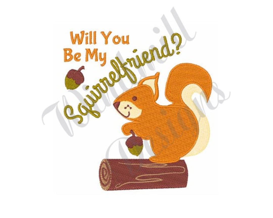 Squirrel and Acorn Machine Embroidery Design, Embroidery Designs ...