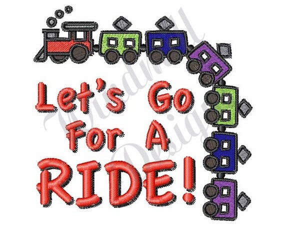 Ride Train Machine Embroidery Design Embroidery Designs | Etsy