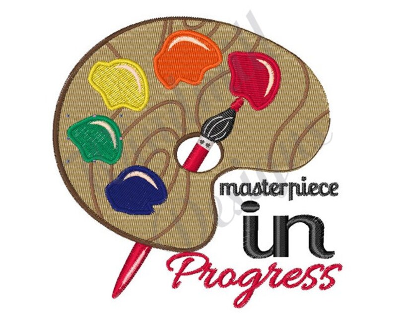 Painters Palette -machine Embroidery Design, Embroidery Designs ...
