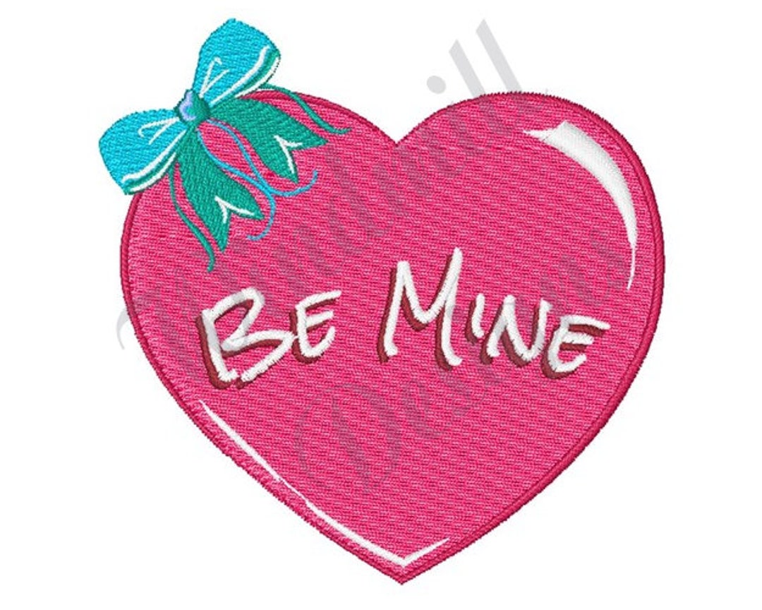 Be Mine Heart - Machine Embroidery Design, Embroidery Designs, Machine ...