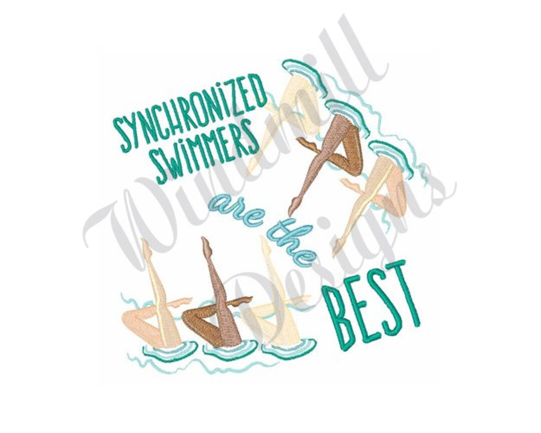 Synchronized Swimmers Machine Embroidery Design, Embroidery Designs ...