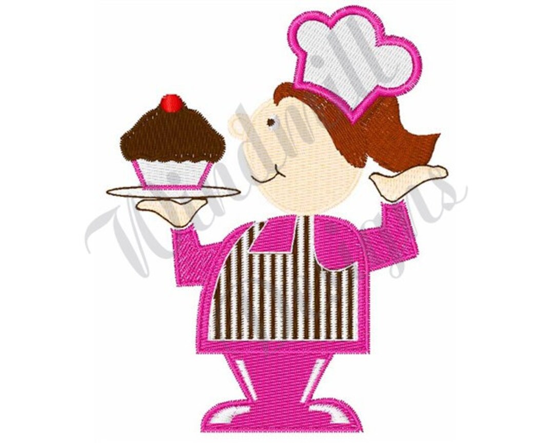 Cupcake Baker - Machine Embroidery Design, Embroidery Designs, Machine ...