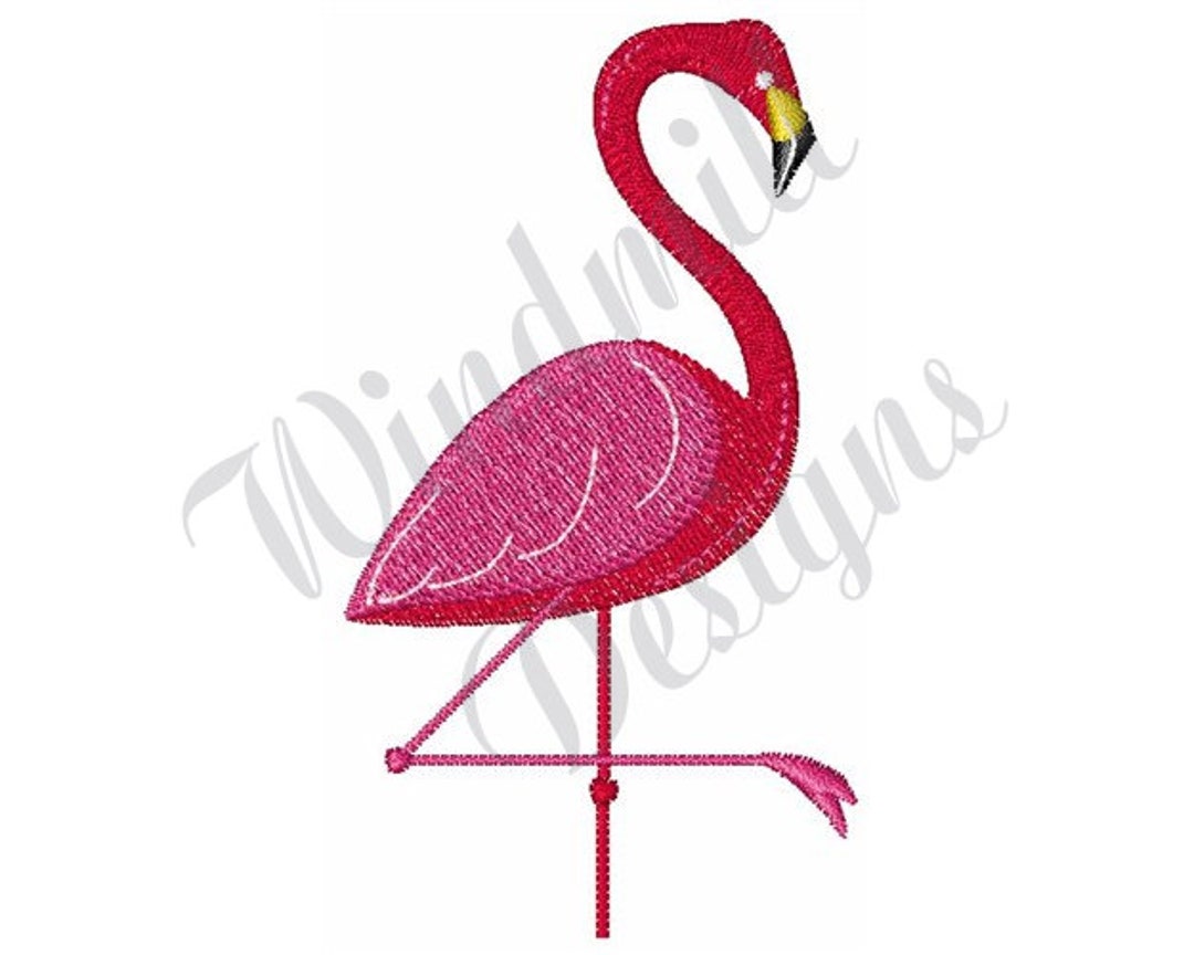 Pink Flamingo -machine Embroidery Design, Embroidery Designs, Machine ...