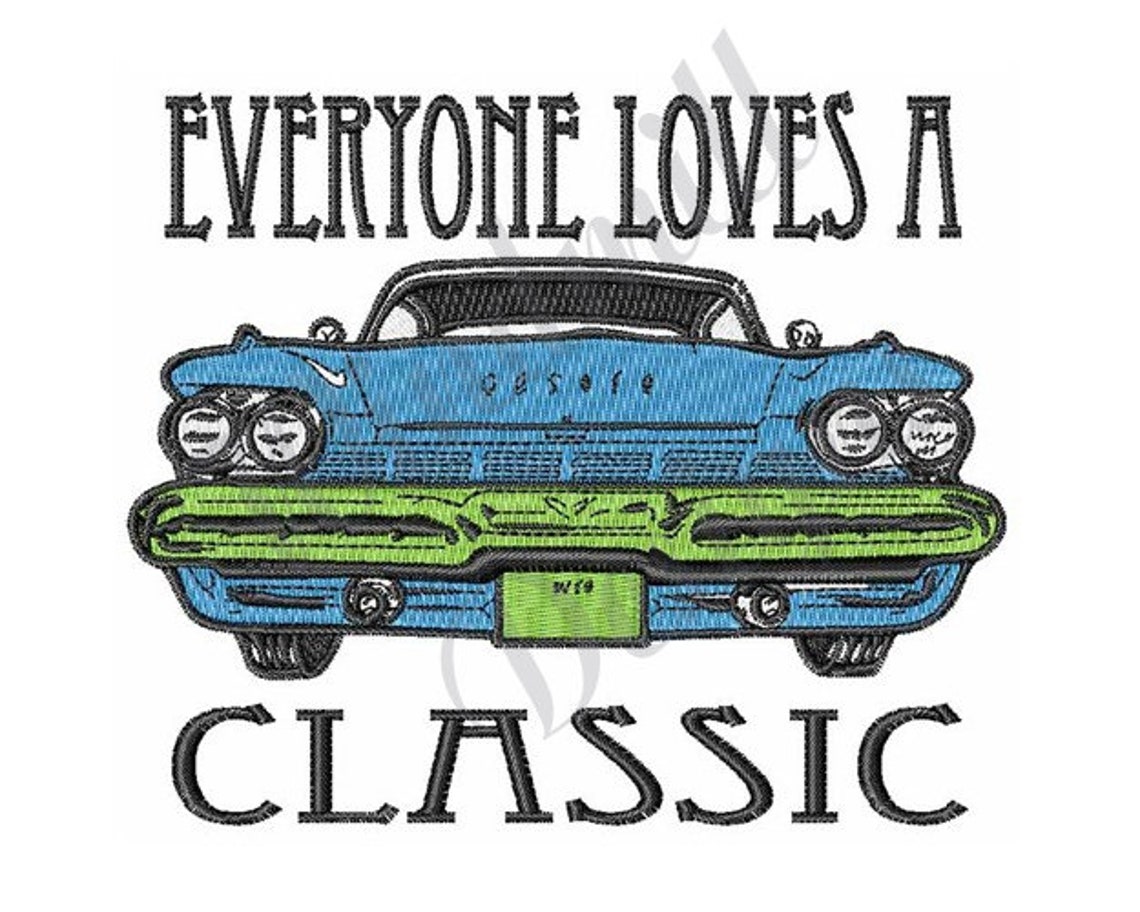 Classic Car - Machine Embroidery Design, Embroidery Designs, Machine ...