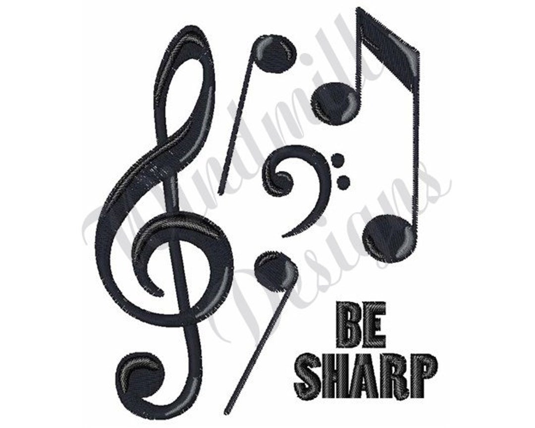 Music Notes - Machine Embroidery Design, Embroidery Designs, Machine ...
